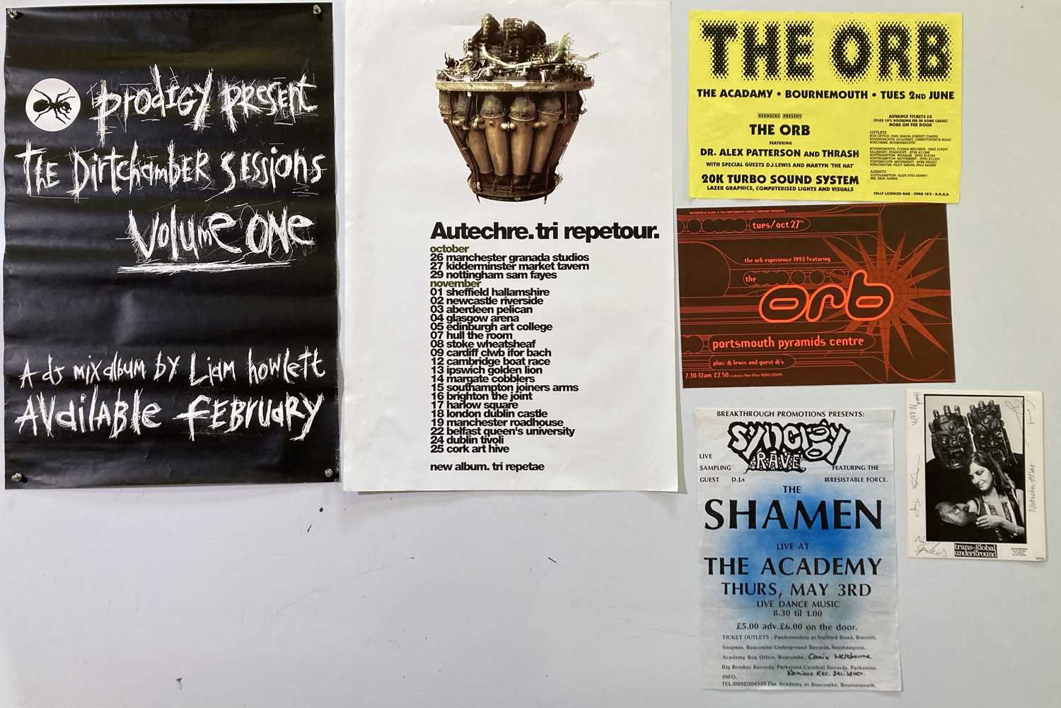 Lot 266 - 1990S POSTERS INC THE SHAMEN / THE ORB