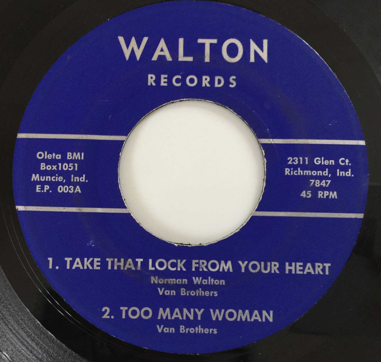 Lot 120 - WALTON RECORDS - VAN BROTHERS - SERVANT OF