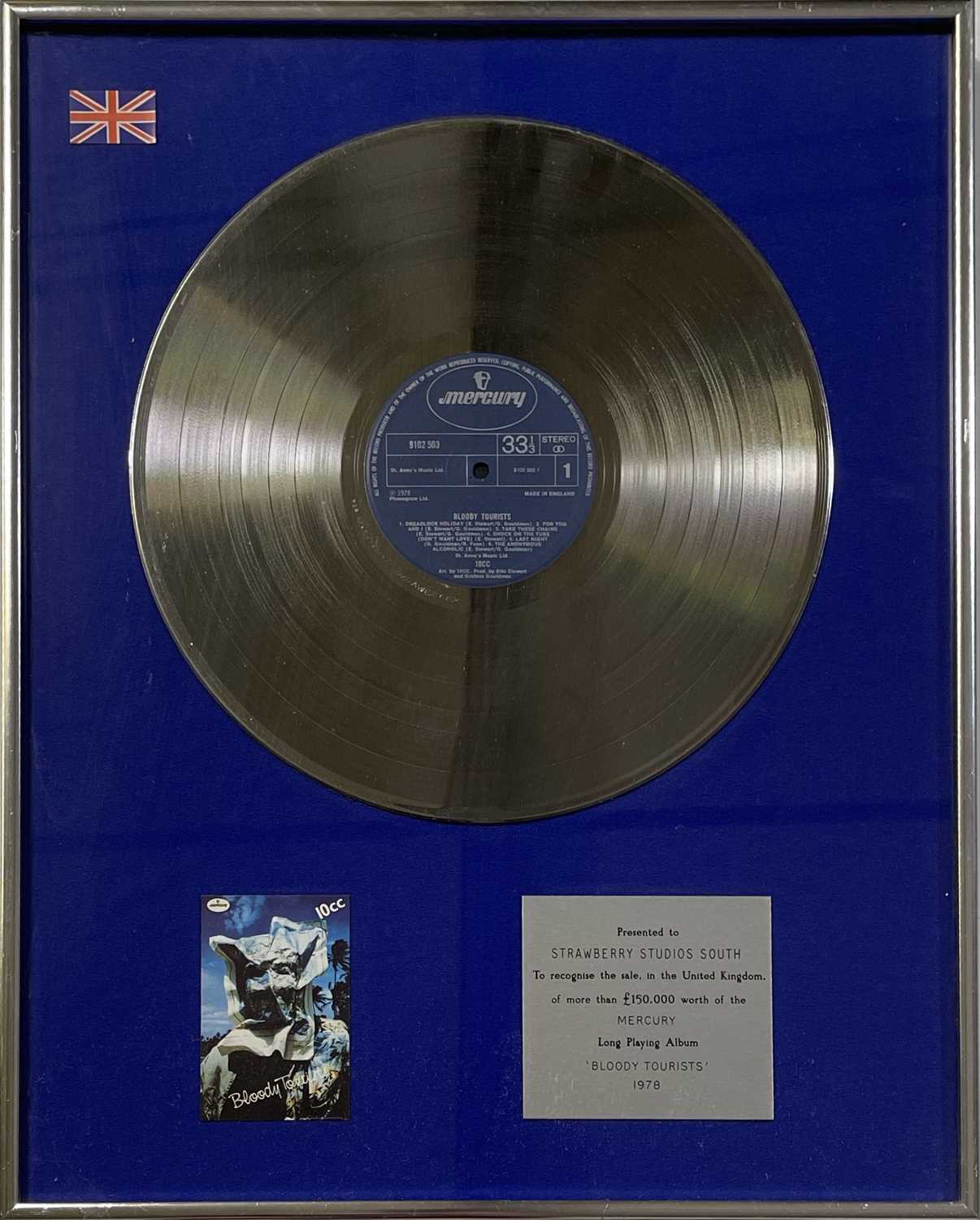Lot 357 - 10CC - ORIGINAL BPI AWARD PRESENTED