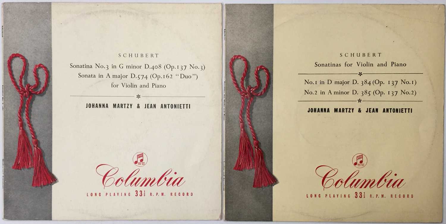 Lot 282 - JOHANNA MARTZY - SCHUBERT SONATINAS/SONATAS