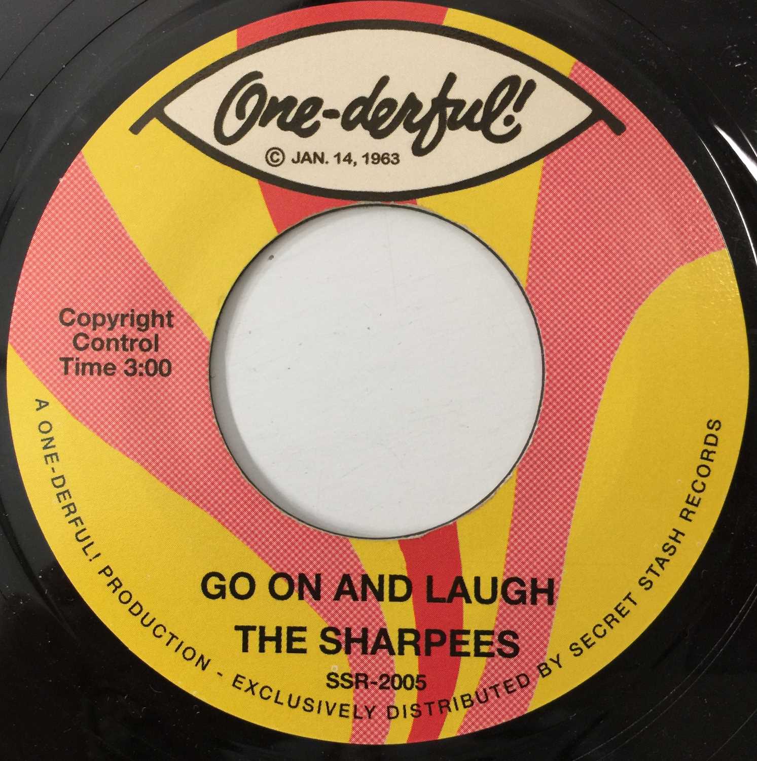 Lot 207 - THE SHARPEES - GO ON AND LAUGH 7"
