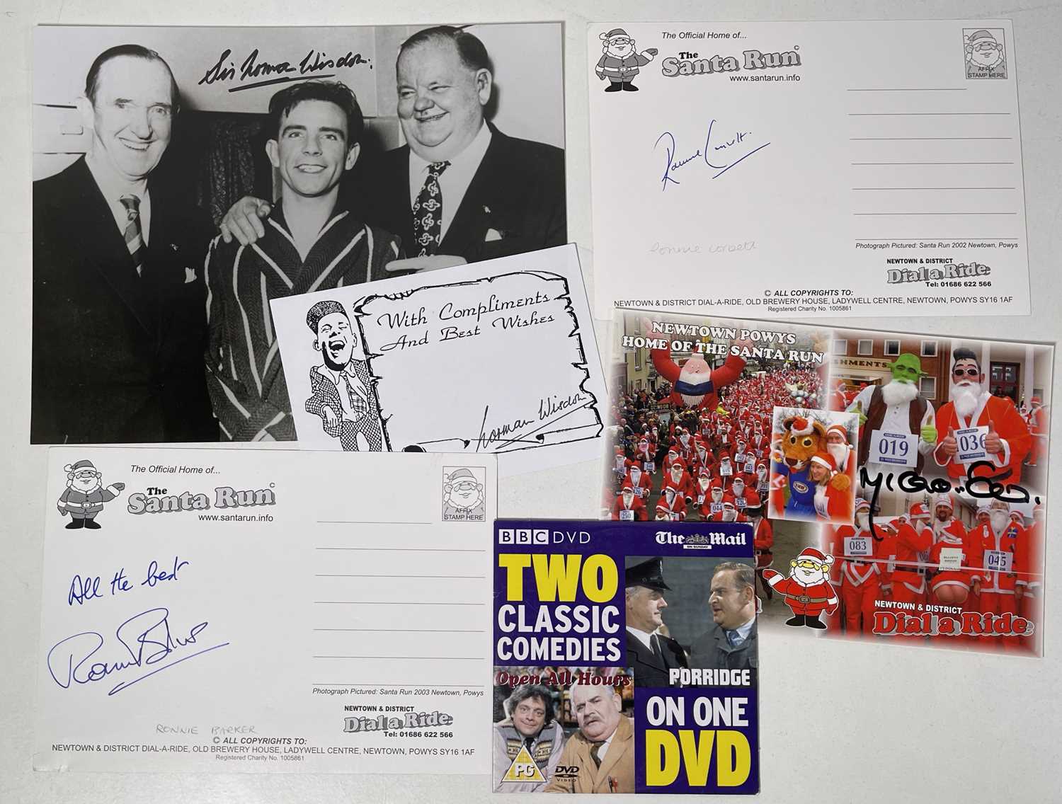 Lot 119 - SIGNED ITEMS - BRITISH TV COMEDY STARS (THE