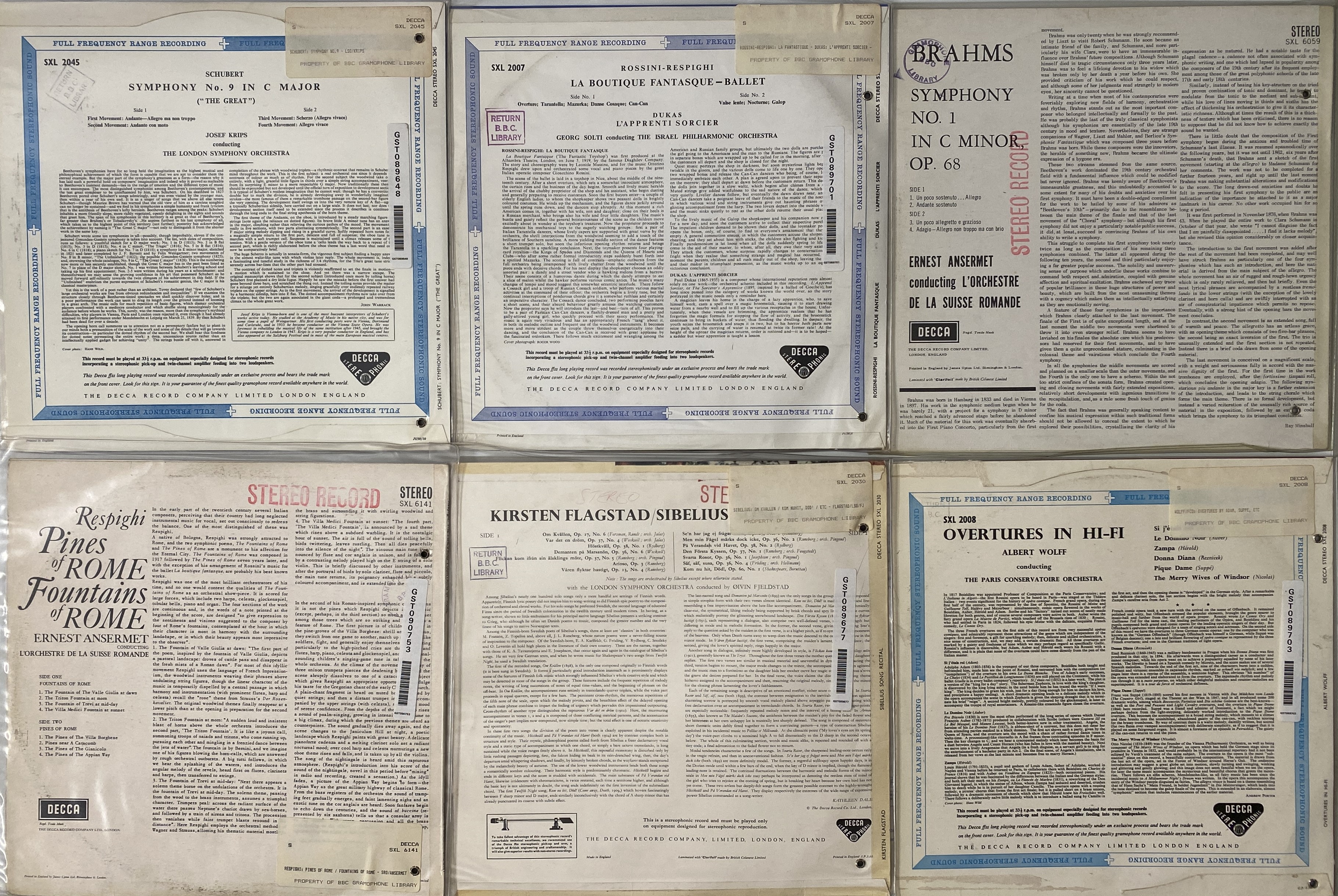 Lot 90 - CLASSICAL - DECCA STEREO 'SXL' LPs
