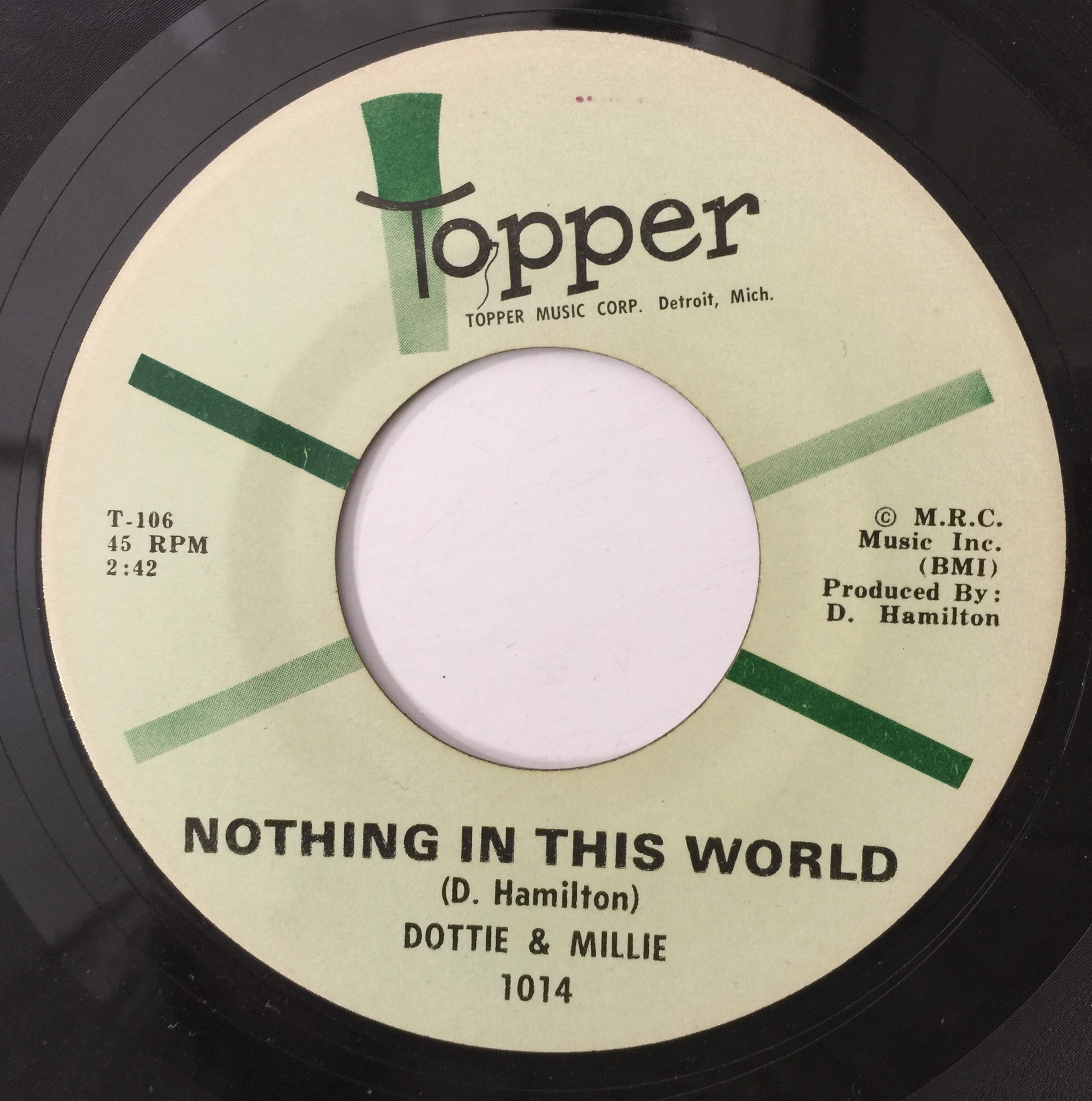 Lot 23 - DOTTIE & MILLIE - TALKIN' ABOUT MY BABY/
