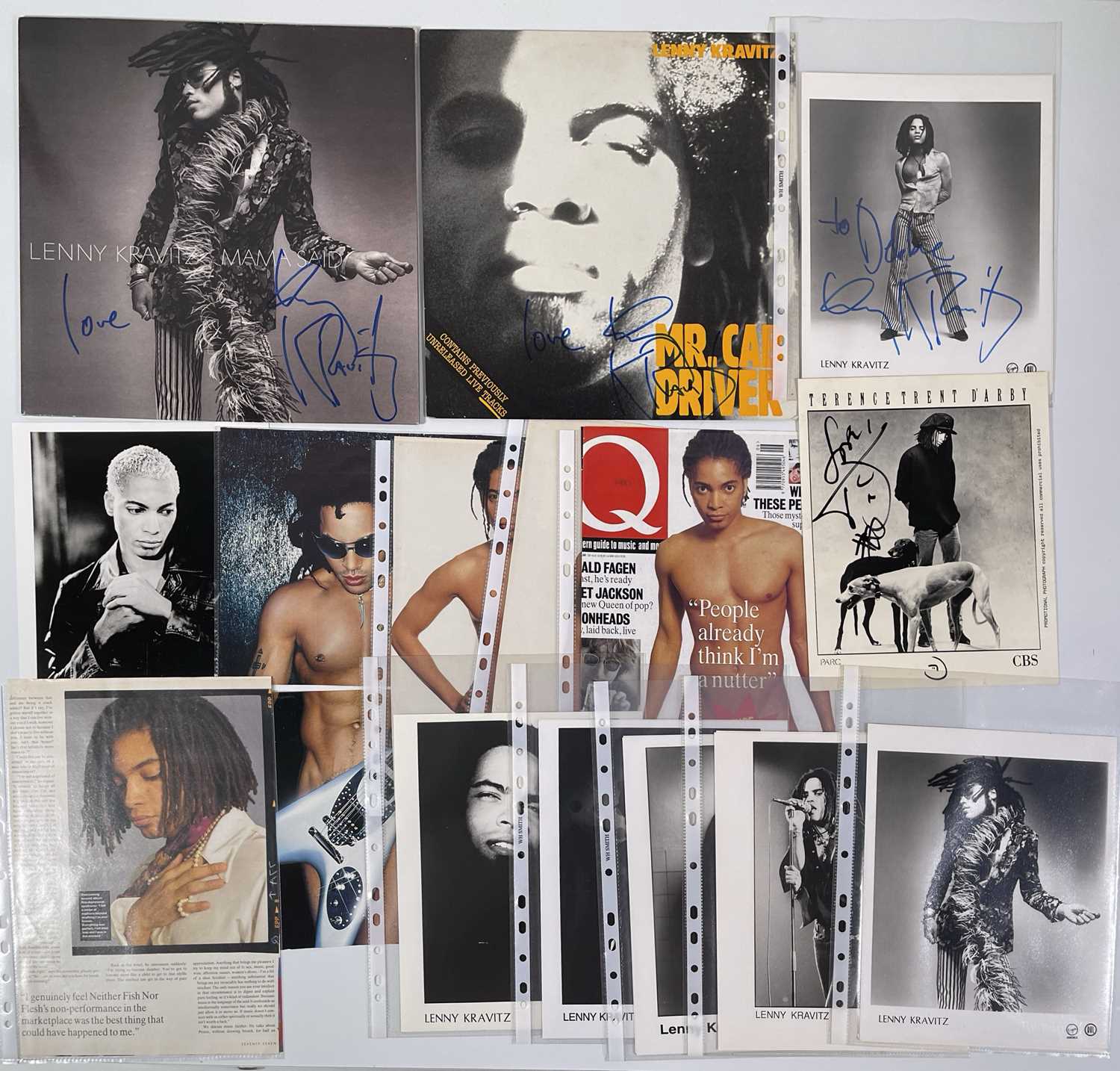 Lot 362 - LENNY KRAVITZ & TERRANCE TRENT D'ARBY-