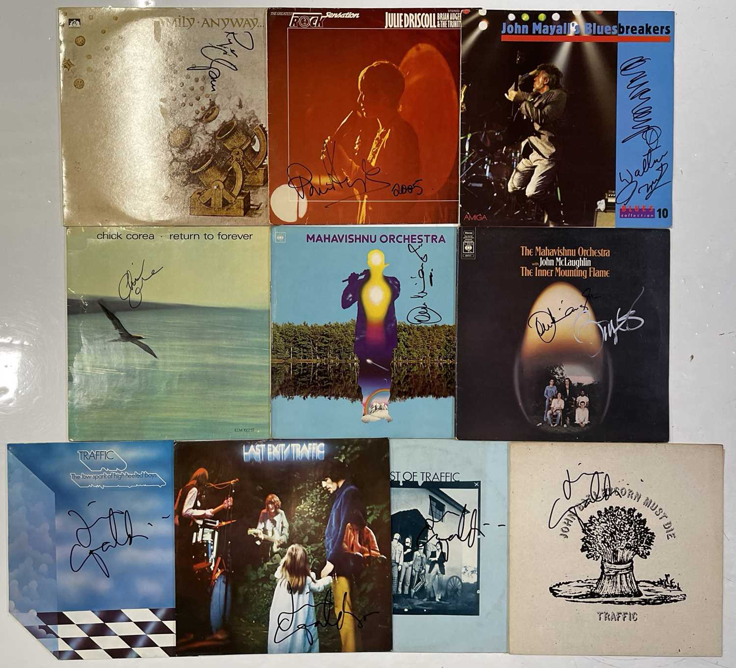 Lot 294 - SIGNED LP COLLECTION INC JIM CAPALDI AND