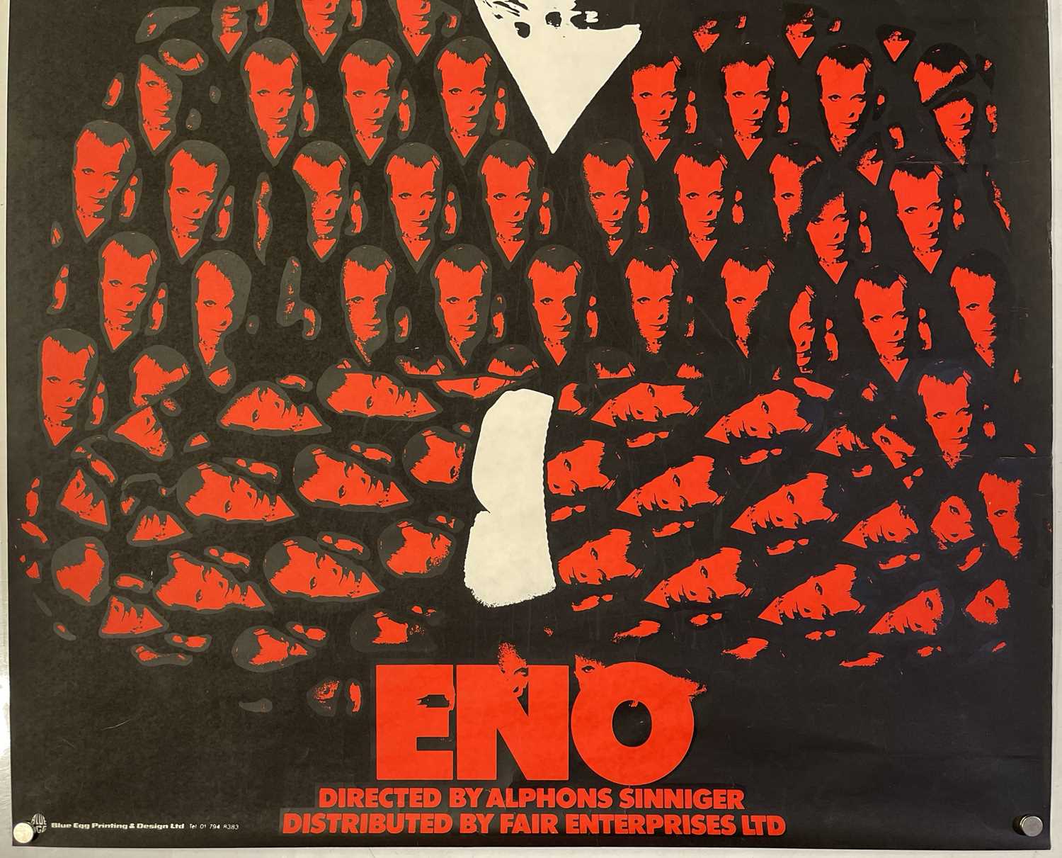 Lot 113 - BRIAN ENO - 1973 DOCUMENTARY POSTER.