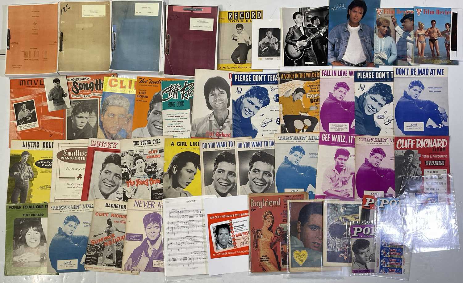Lot 52 - CLIFF RICHARD - LARGE COLLECTION OF ORIGINAL