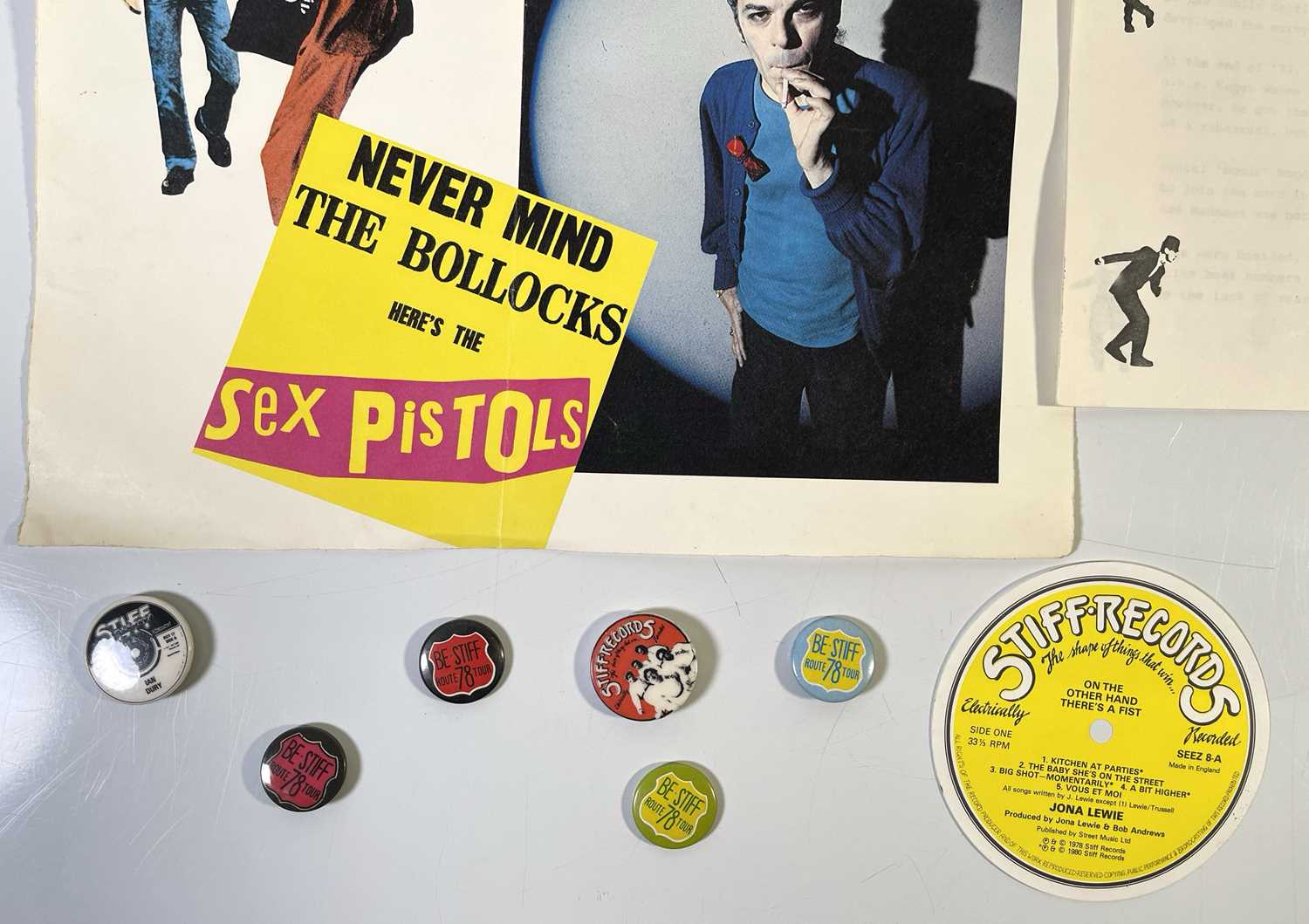 Lot 277 - STIFF RECORDS - ORIGINAL PROMOTIONAL ITEMS.