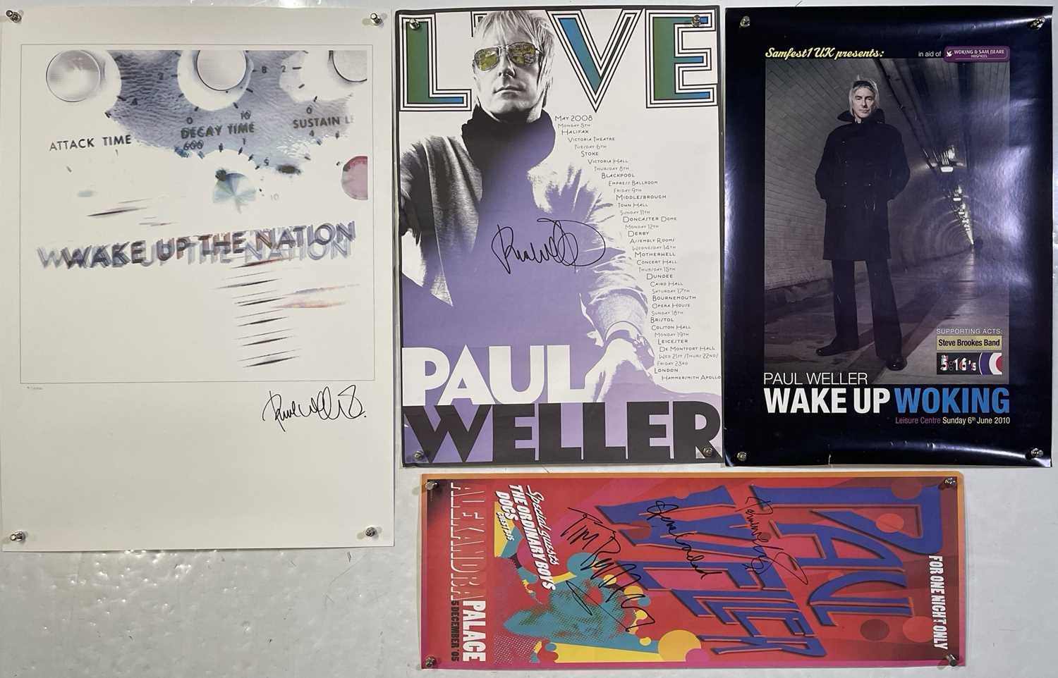 Lot 475 - THE JAM INTEREST - PAUL WELLER SIGNED POSTER
