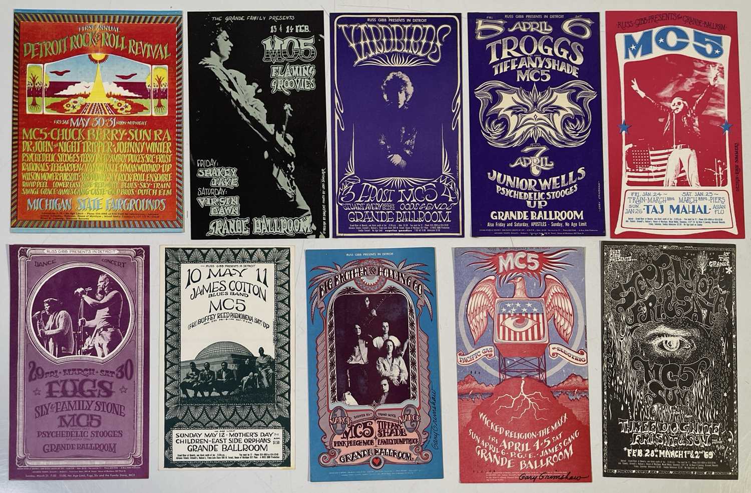 Lot 380 - MC5 - ORIGINAL POSTCARDS / HANDBILLS.
