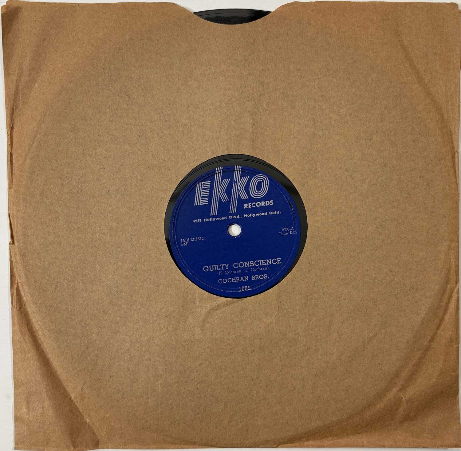 Lot 496 - COCHRAN BROTHERS - GUILTY CONSCIENCE