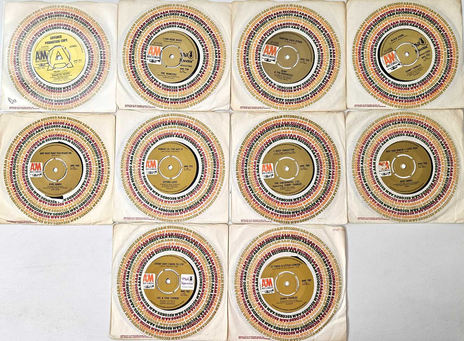 Lot 82 - A&M RECORDS - 7" SOUL PACK (INC DEMO)