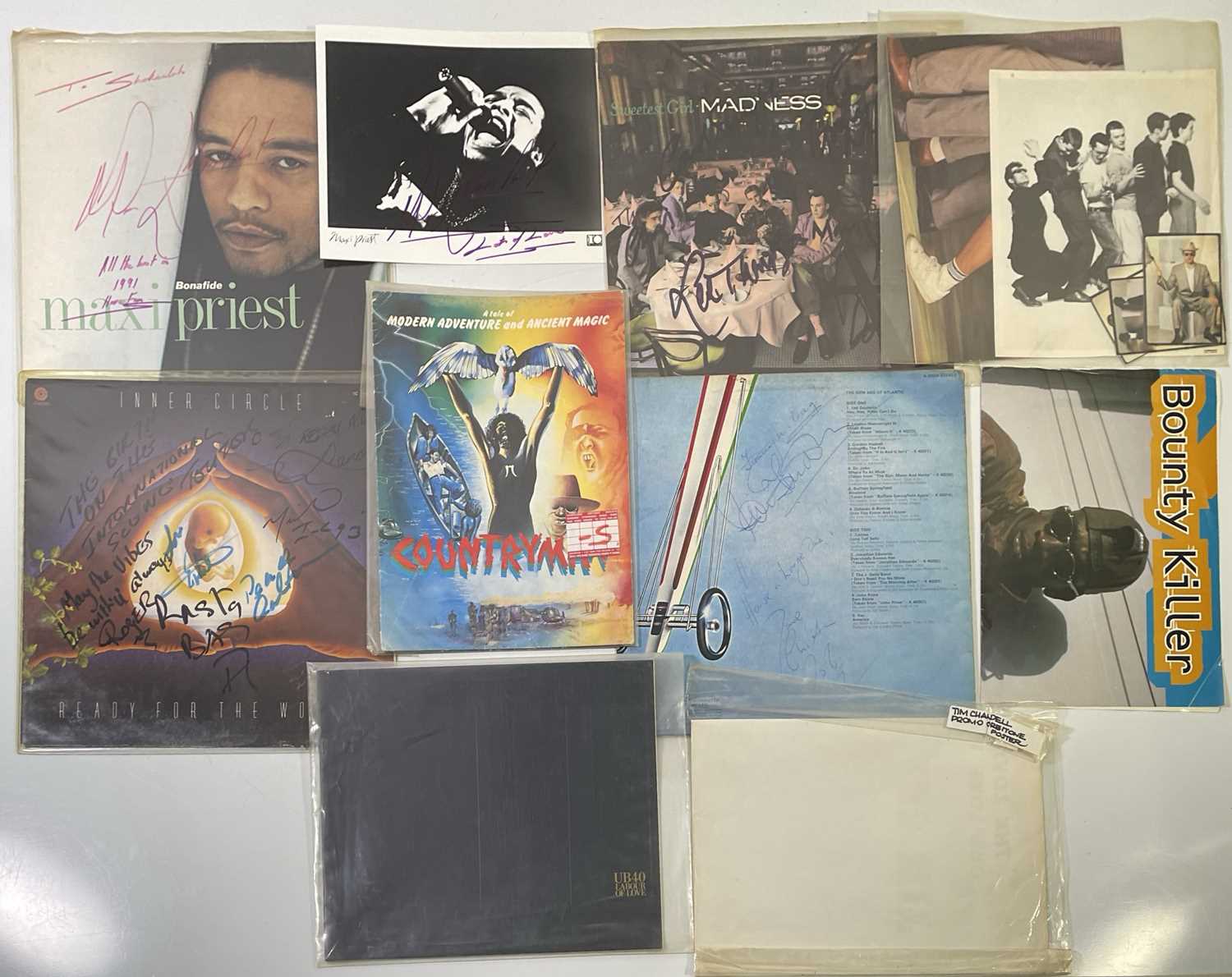 Lot 49 - AUTOGRAPHED LPS / MUSIC MEMORABILIA