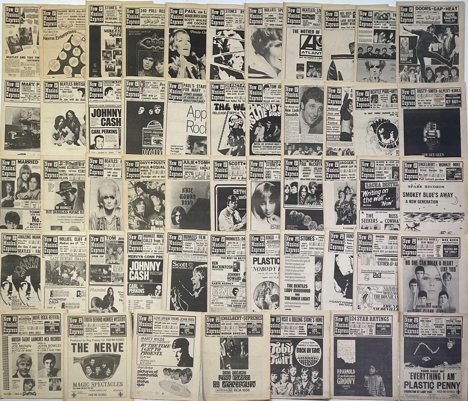 Lot 98 - NME MAGAZINE - 1968 COLLECTION.
