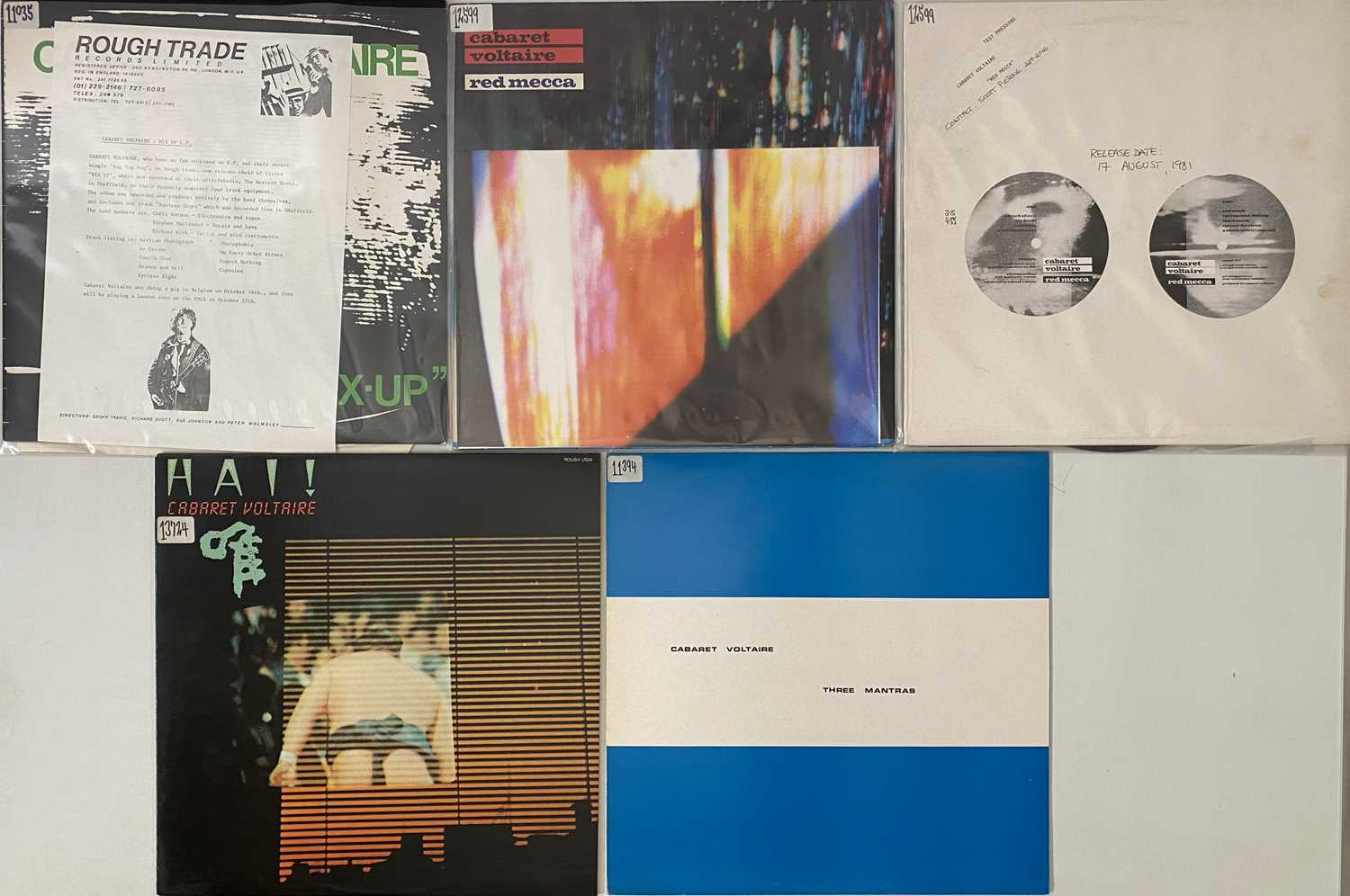 Lot 149 - CABARET VOLTAIRE - LP COLLECTION (INC. RED