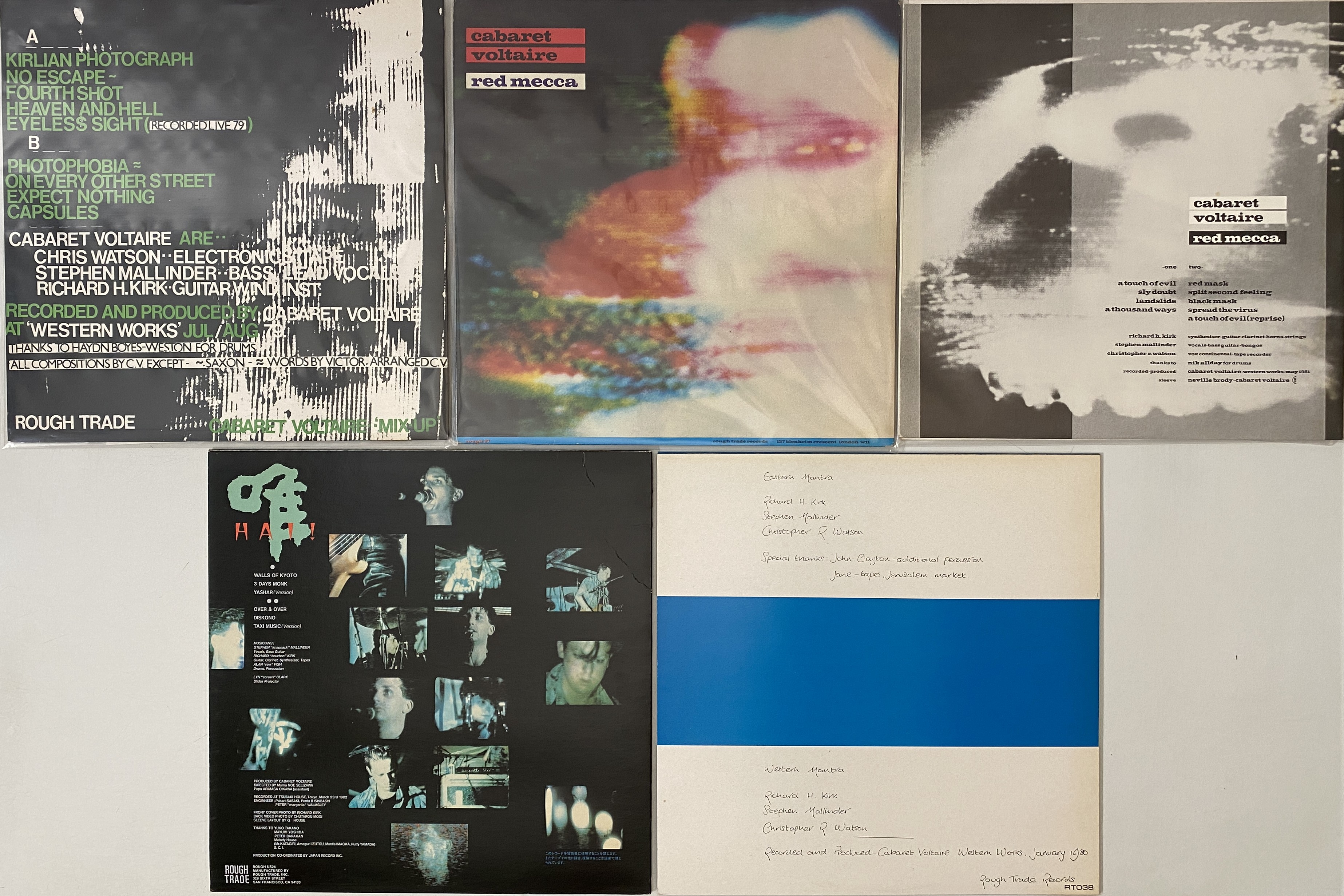 Lot 149 - CABARET VOLTAIRE - LP COLLECTION (INC. RED