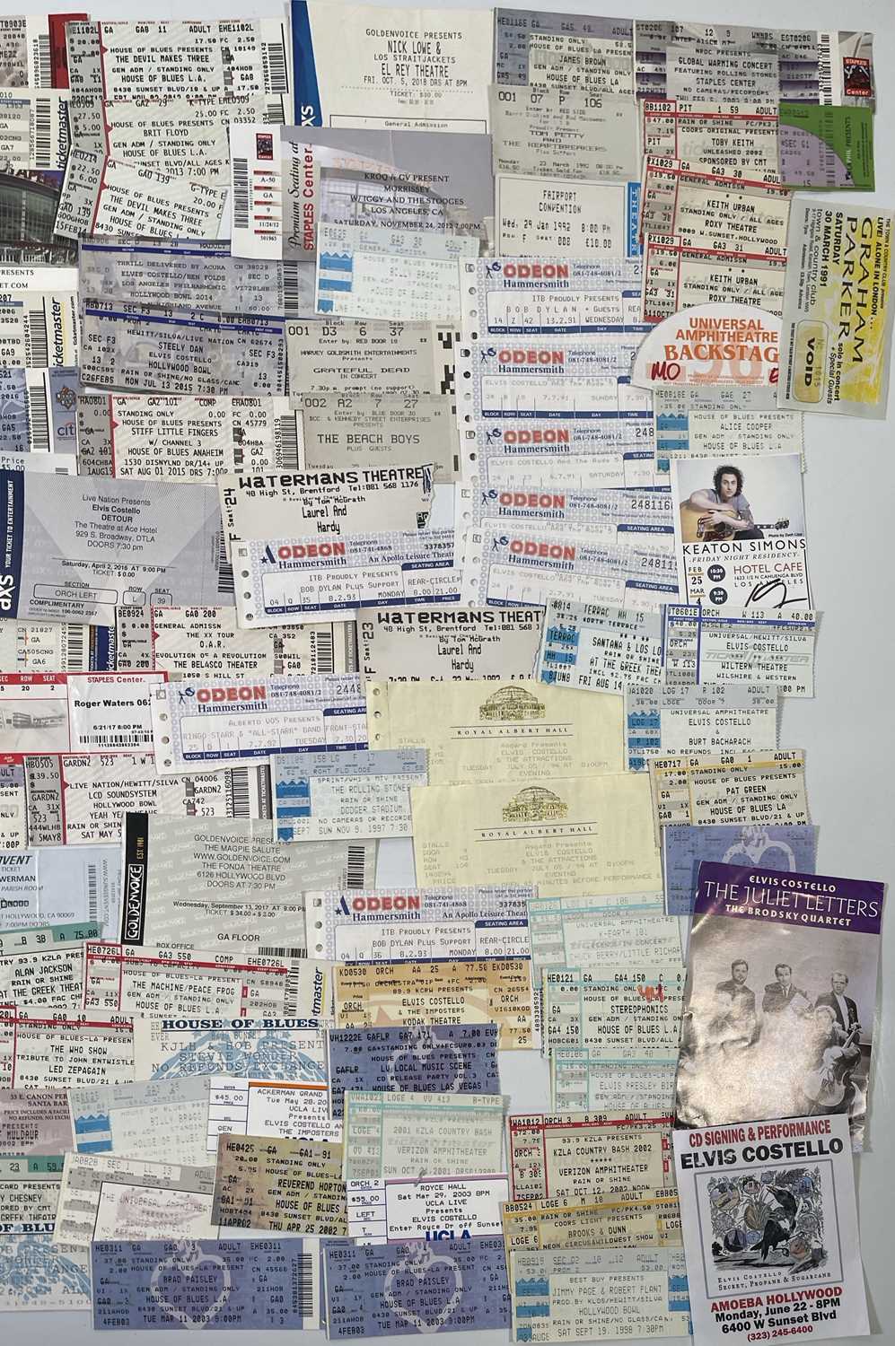 Lot 157 - 1990S-2010S TICKET COLLECTION.
