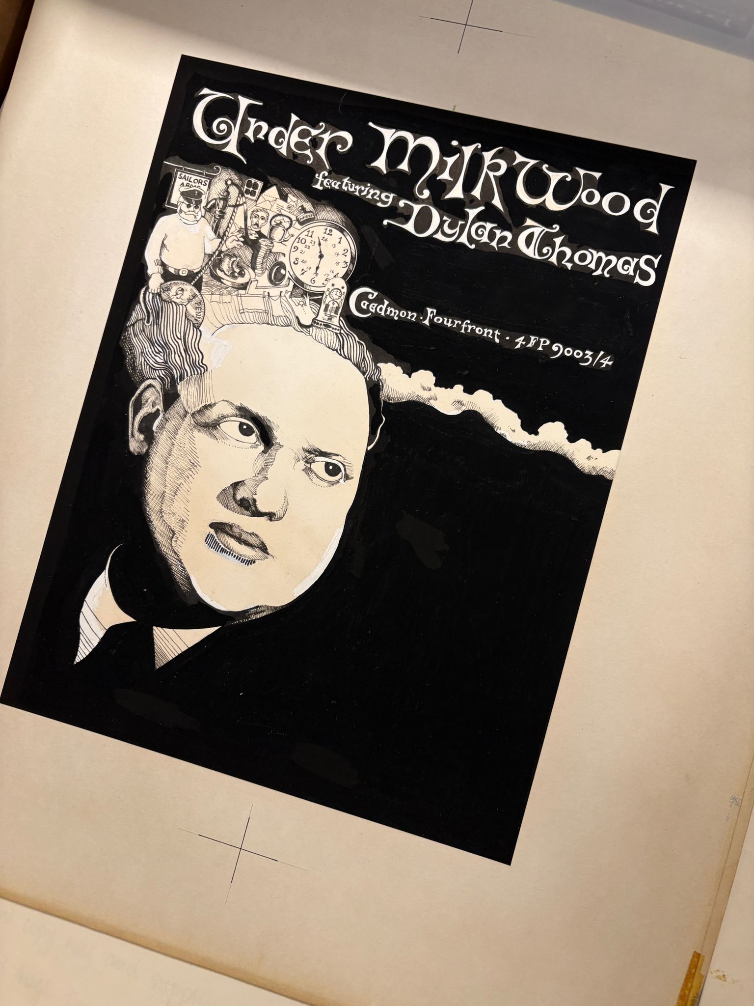 Lot 61 - ORIGINAL LP ARTWORK - DESIGNS / HAND DRAWN