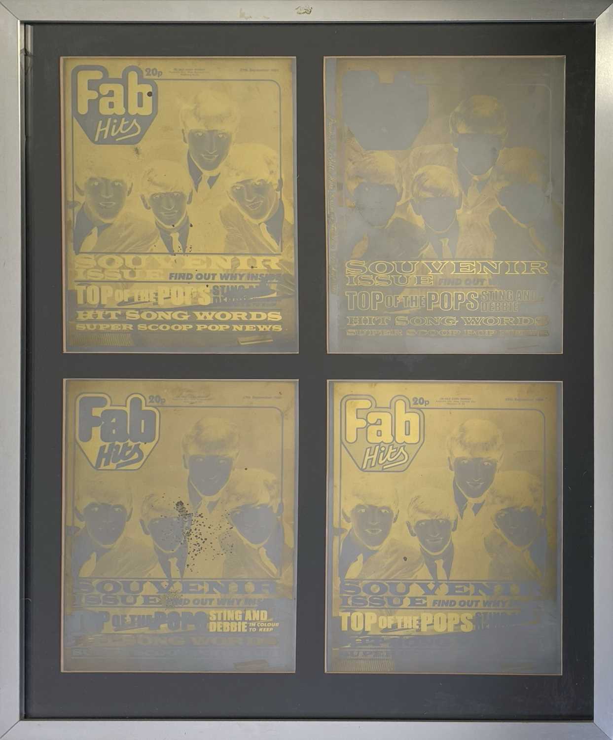 Lot 26800401 - THE BEATLES - FRAMED PRINTING PLATES