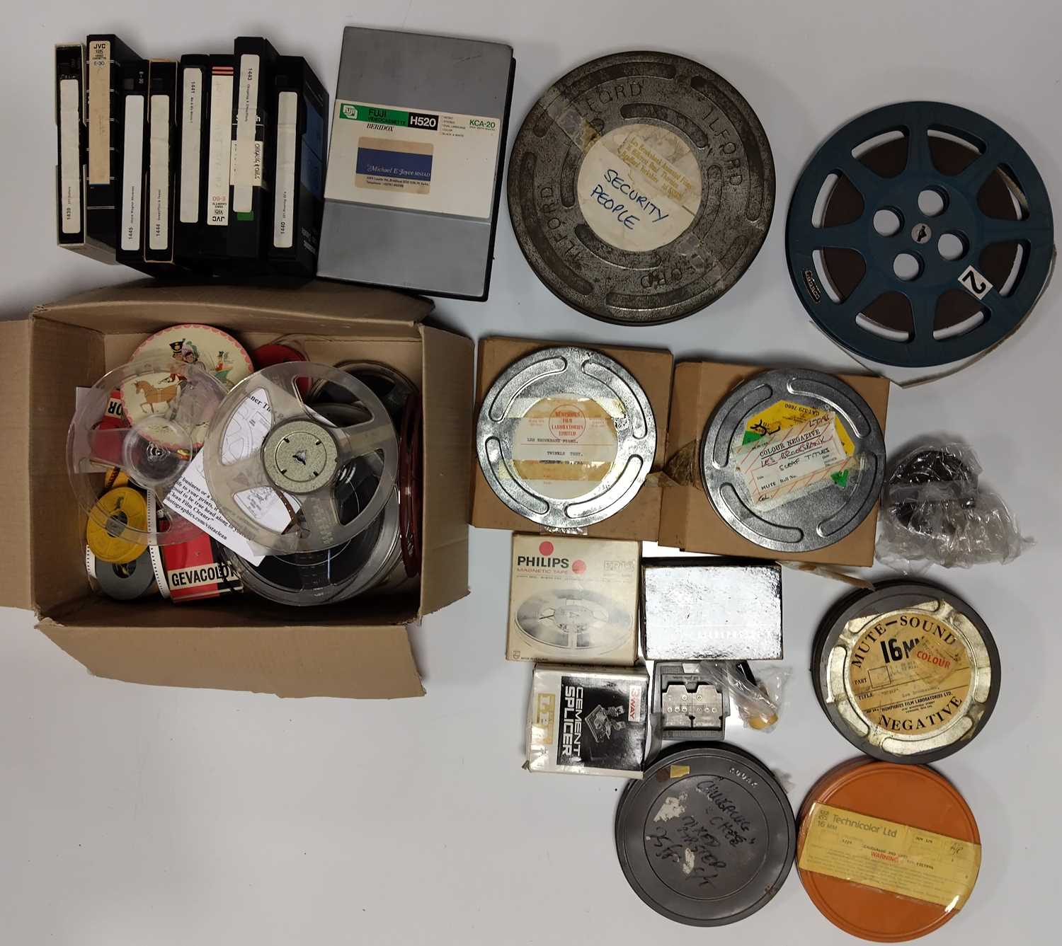 Lot 385 - COLLECTION OF 8MM TO 16MM FILM AND VHS,